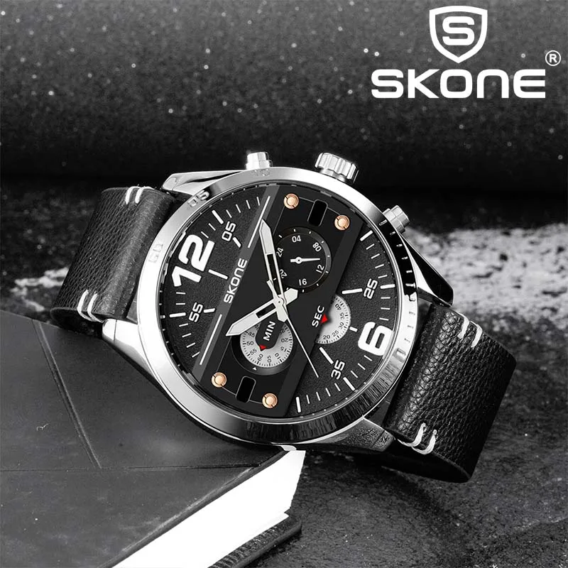Skone Top Brand Luxury Mens Watches Male Clocks Date Sport Military ...