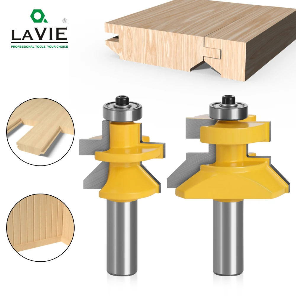 LAVIE 2pcs 12mm 1/2 Shank 120 Degree Router Bit Milling Cutter Frame ...