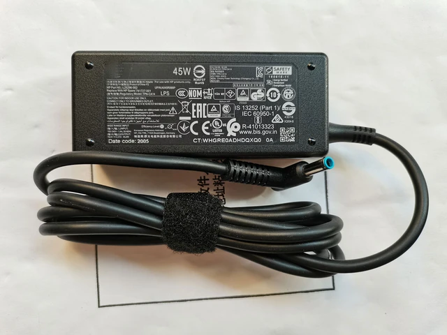 純正新品 19.5V 2.31A 45W 充電器 HP TPN-CA14 電源ACアダプター PSE規格 4.5mmブループラグ 電源ケーブル ...