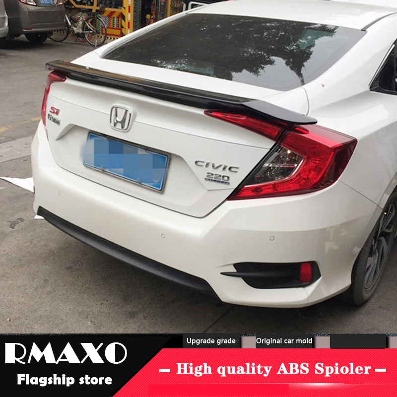For HONDA Civic Spoiler 2016 2017 High Quality ABS Material Car Rear ...
