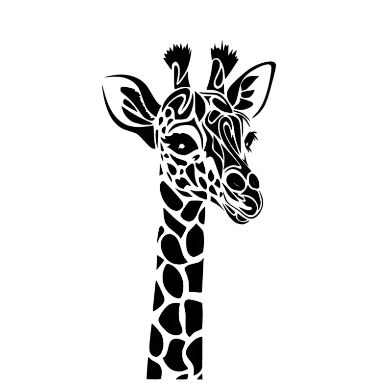 Giraffe Head Stencil