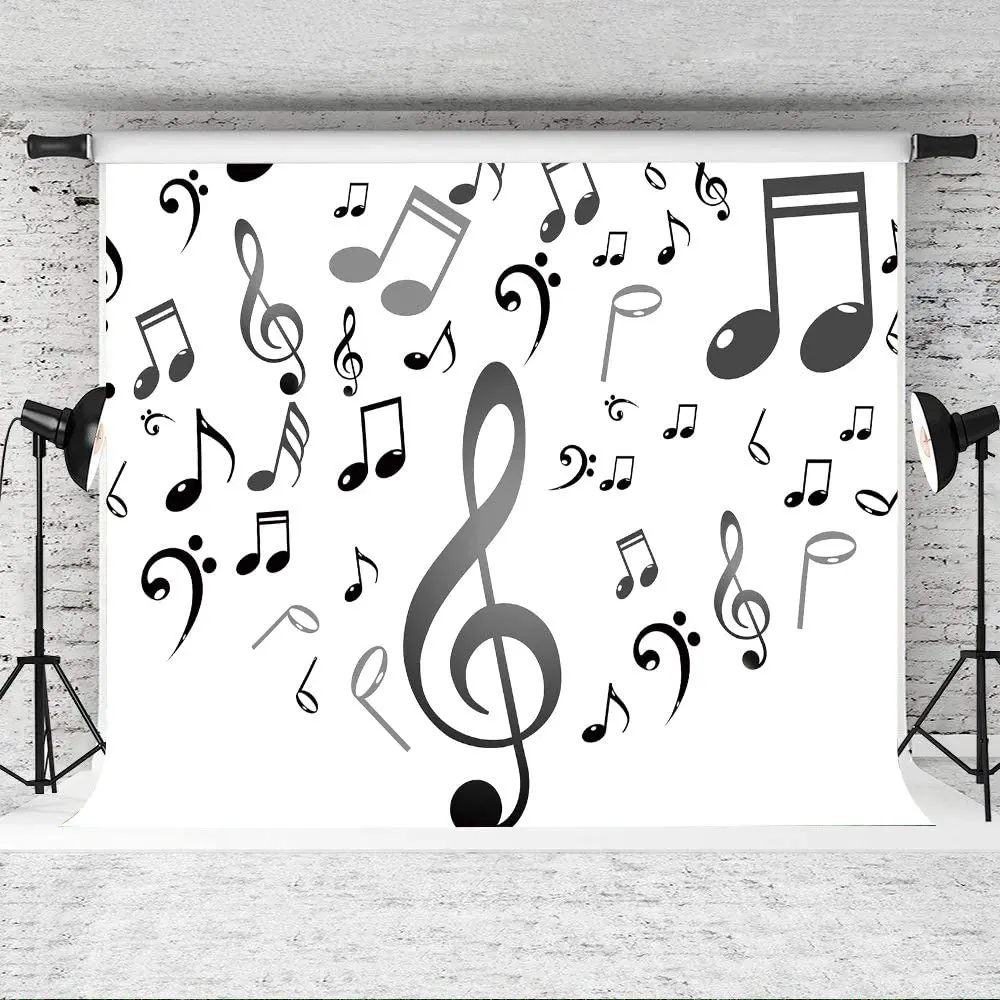 Music-Note-Photography-Backdrop-Musical-Doodle-Pattern-Background-Music ...