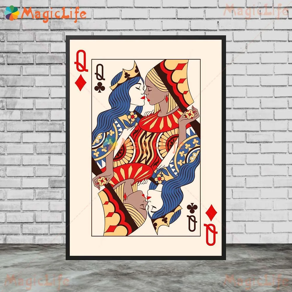 Vintage Playing Cards Queen