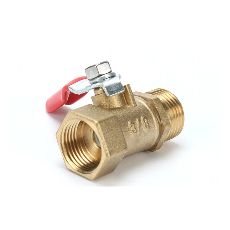 Brass Small Ball Valve Female/Male Thread Brass Valve Connector Joint ...