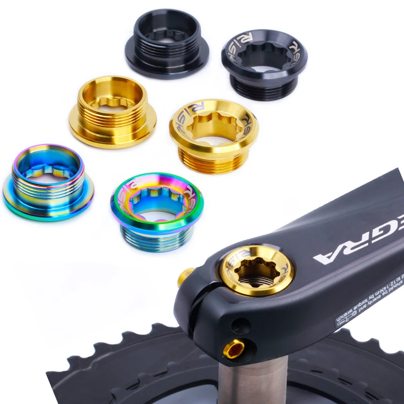 RISK M20x8 Bicycle Titanium Chainwheel Crank Cover Road MTB Bike Arm ...