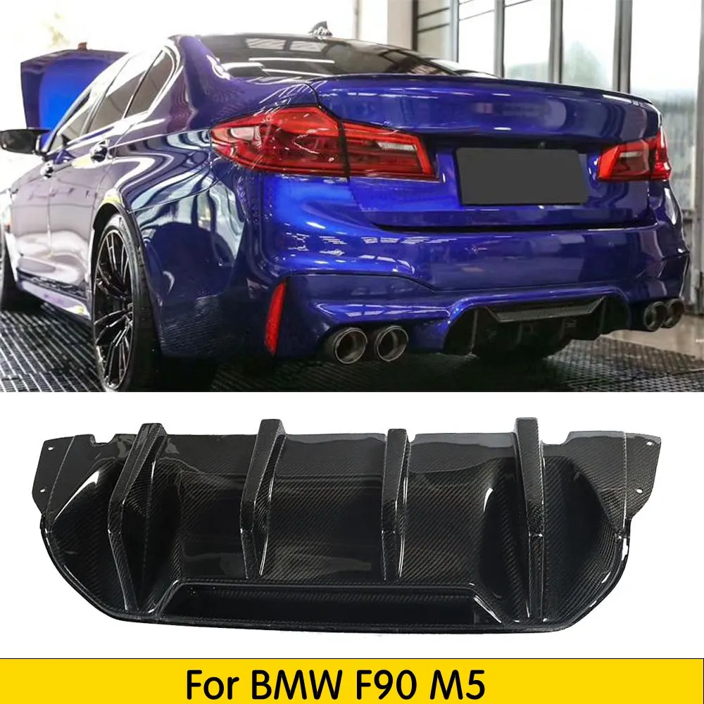 Car-Rear-Bumper-Diffuser-Lip-Spoiler-For-BMW-5-Series-F90-M5-2018-2020 ...