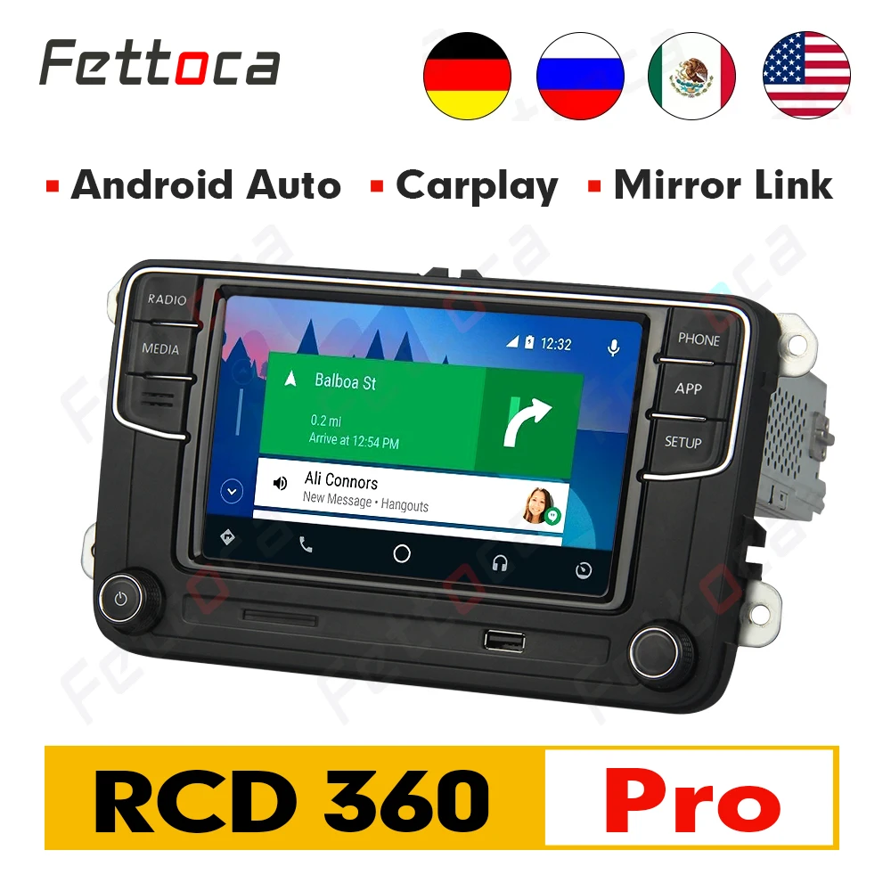 RCD360 Pro Car Radio Android Auto Car Stereo Carplay Car Media Headunit ...