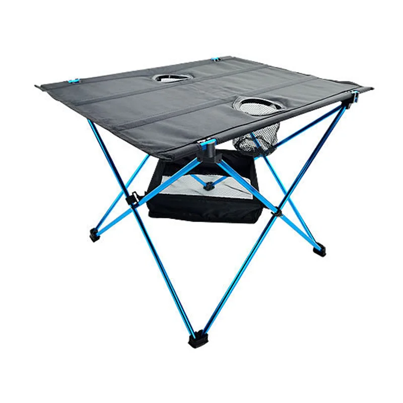 Lightweight-Camping-Table-with-Cup-Holder-Aluminum-Poles-Portable ...