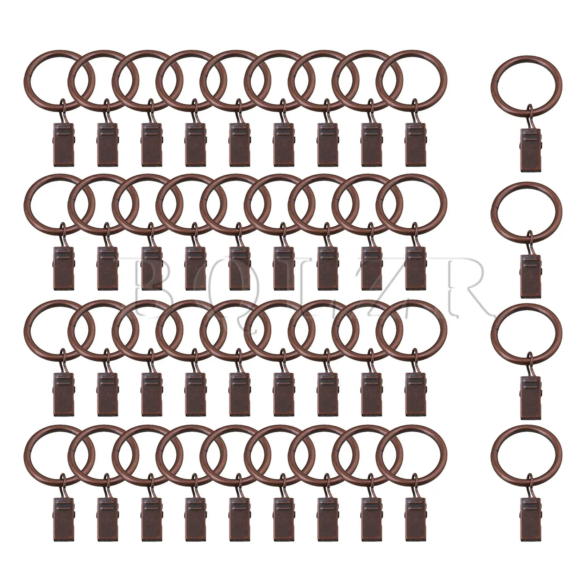 BQLZR Anillos decorativos de hierro con Clips, 40 piezas, 2,5x0,35 cm ...