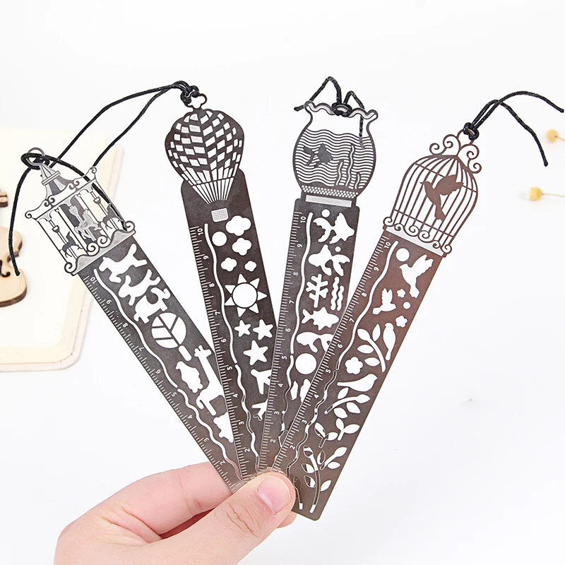 Metal Straight Ruler Bookmark | School Supplies Accessories | Cute ...