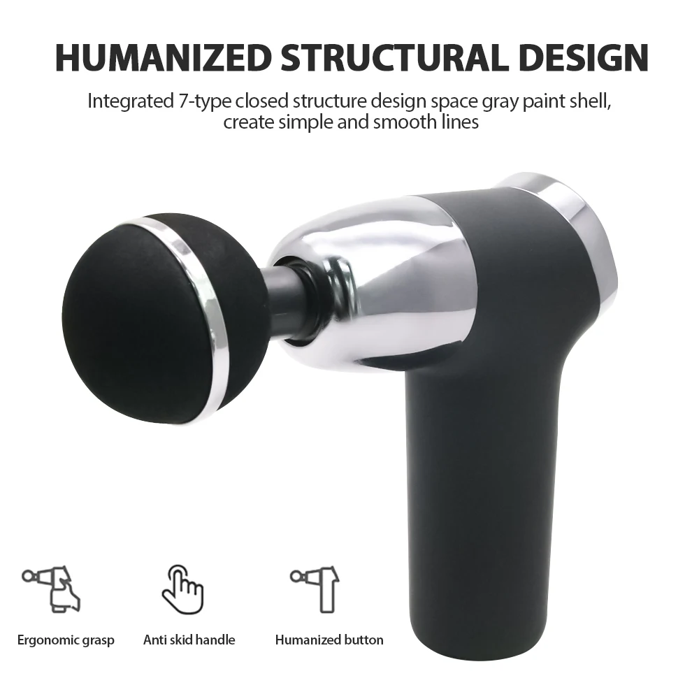 USB Mini Electric Massage Gun Muscle Relaxation Vibration Speed Body ...