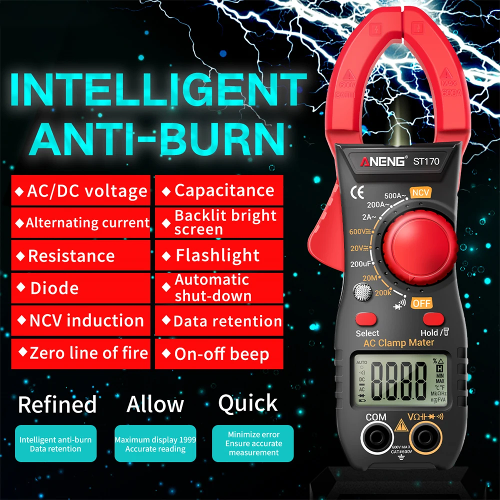 Digital-Clamp-Meter-DC-AC-Current-Back-Light-Multimeter-Ammeter-0-600V ...