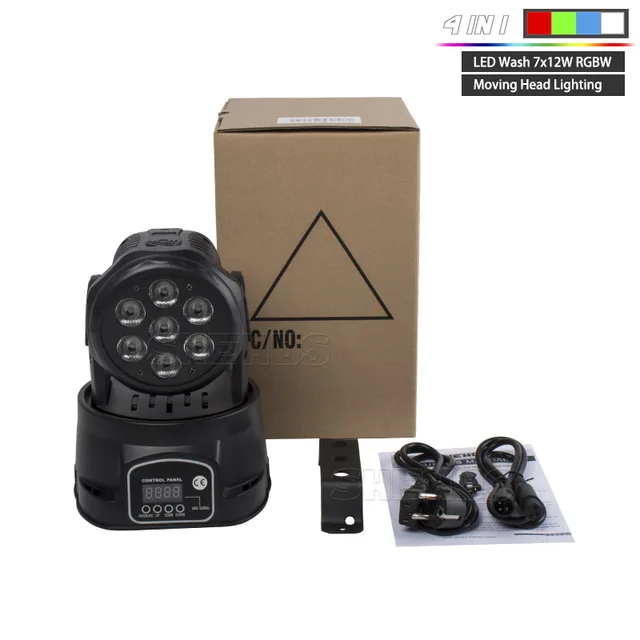 Factory outlet LED 7x18W Moving Head light 6IN1 RGBWA+UV Professional ...