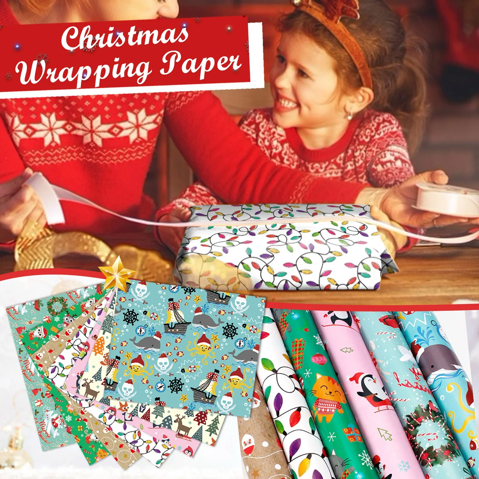 Christmas Wrapping Paper Designs For Kids