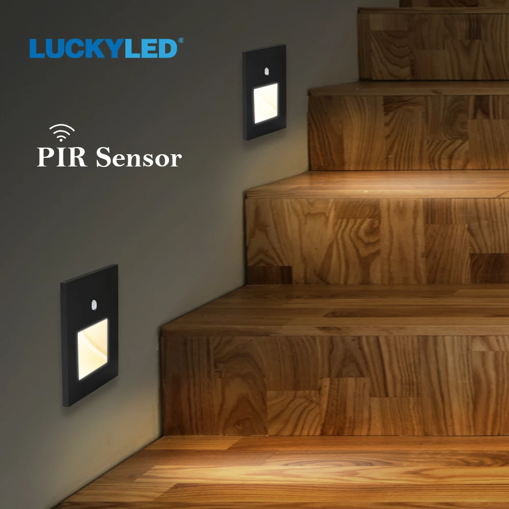 Sensor Stair Lights Indoor | Indoor Staircase Wall Lamp | Recessed ...