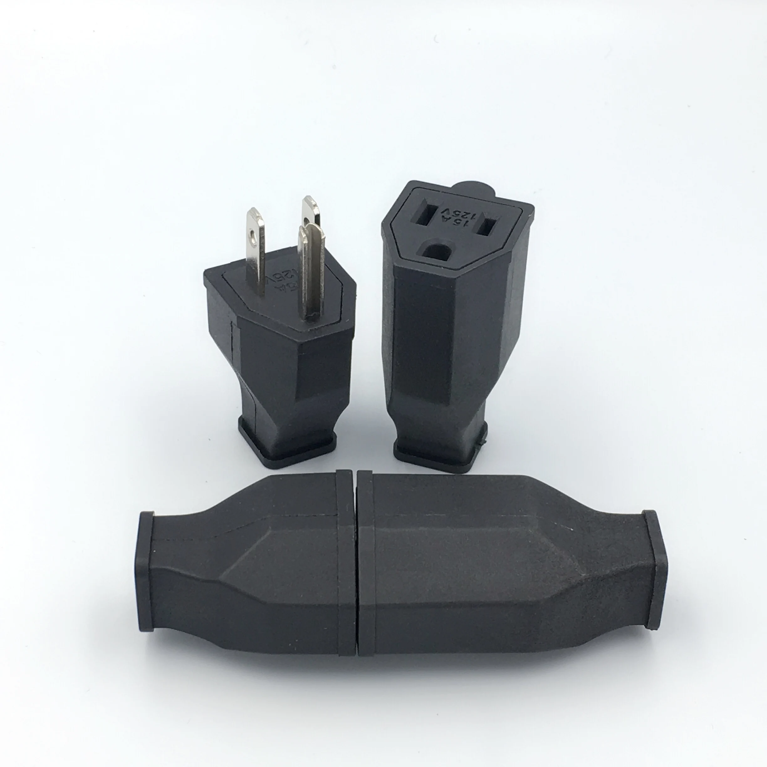 US American 3 Pins Industrial AC Electrical Power Rewireable Plug Male ...