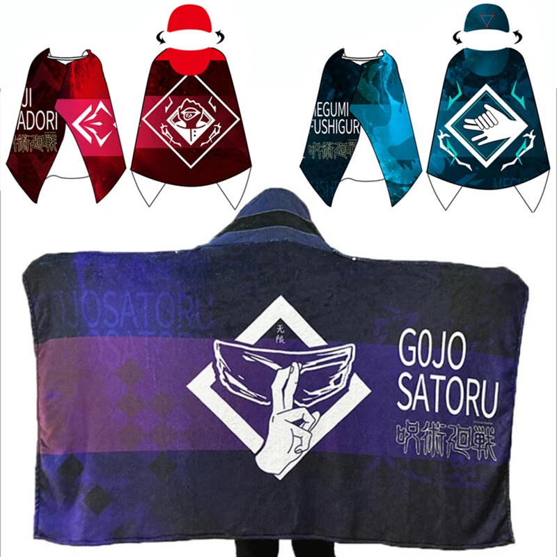 Jujutsu Kaisen Blanket Robe Cloak Itadori Kugisaki Animal Blanket ...