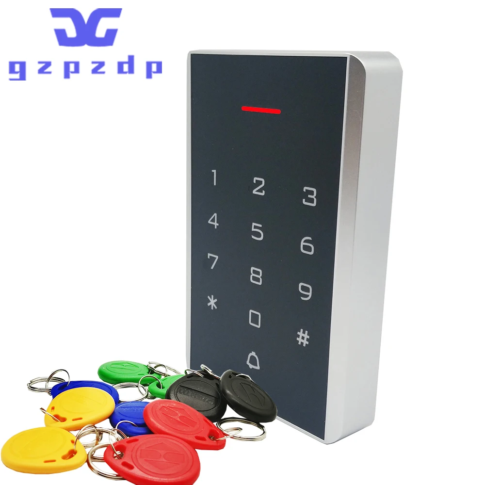 New Wiegand input and output Keypad Reader Proximity 125khz RFID Card Door Lock Access Control ...