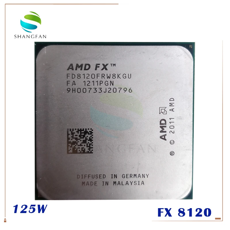 Procesador de CPU AMD fx series FX 8120 FX 8120 3,1 GHz de ocho núcleos ...