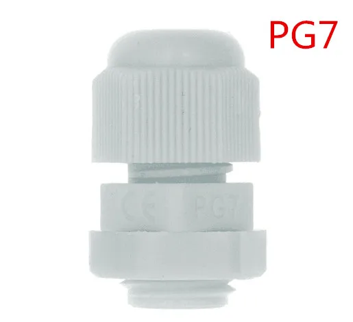 10pcs IP68 PG7 PG9 PG11 for 3 6.5mm 10mm Wire Cable CE White Waterproof ...