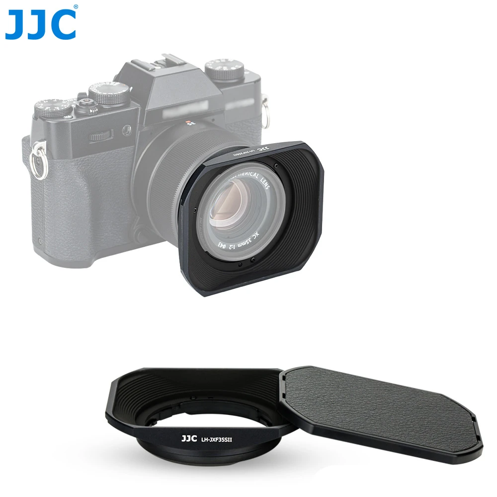 Jjc Lh-xf35-2 Metal Square Lens Hood For Fuji Fujifilm Fujinon Xc 35mm F2&xf 23mm / 35mm F2 R Wr ...