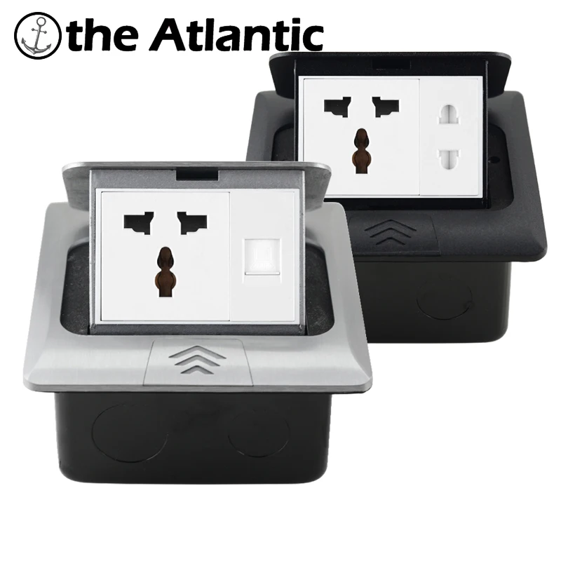 13A Universal Socket Electrical Outlet Pop-Up Floor Socket USB Type C ...