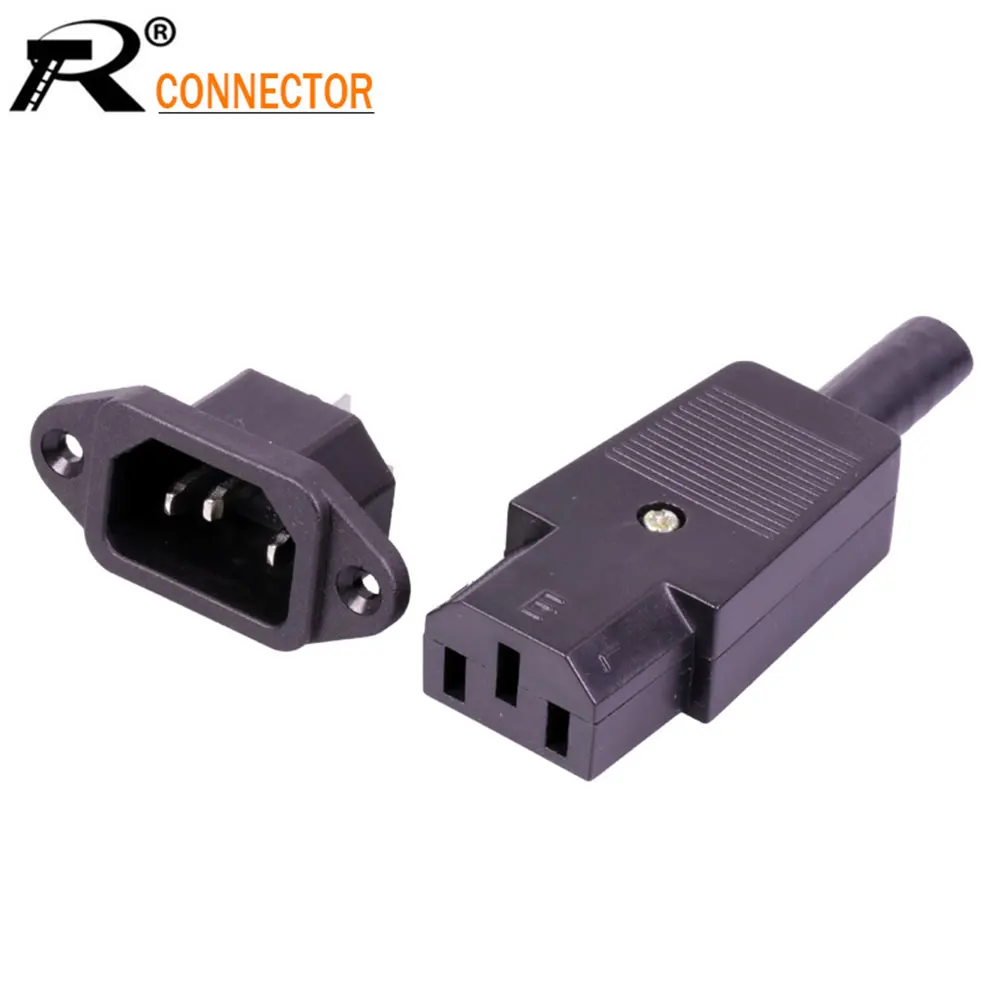 10 conjuntos de plug & jack 220v dc/ac conector de alimentação terminal ...