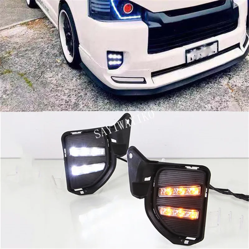 1pair-LED-Daytime-Running-Light-For-Toyota-Hiace-2014-2015-2016-Car ...