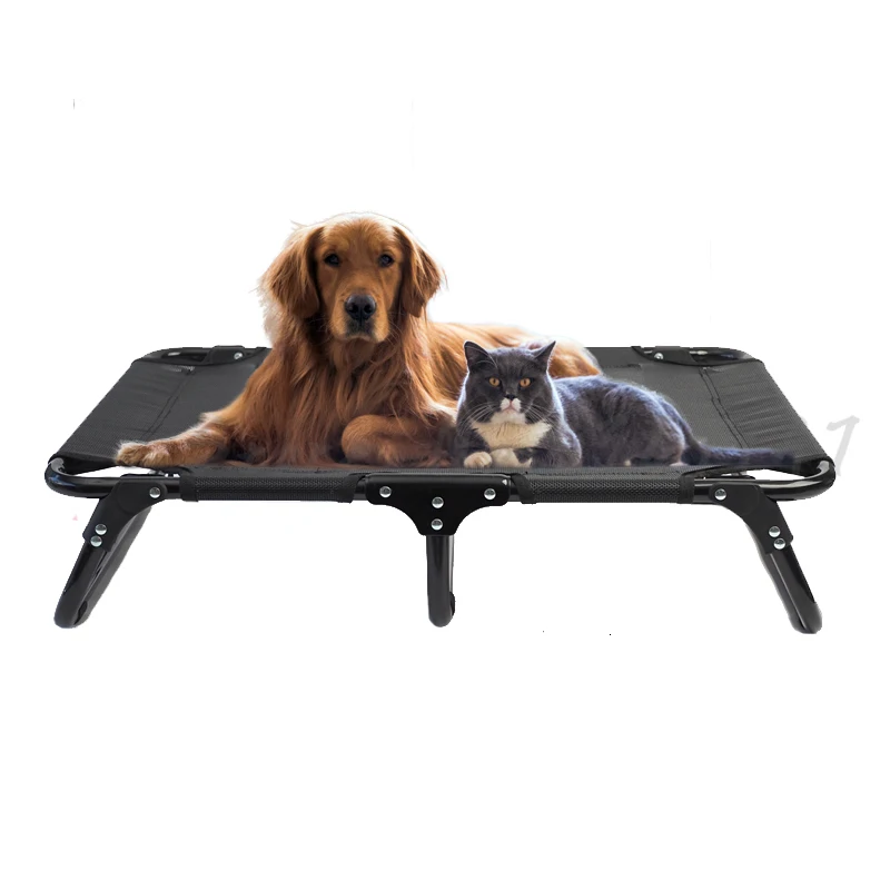 Lit pliant surélevé pour animaux de compagnie, lit d'été détachable ...
