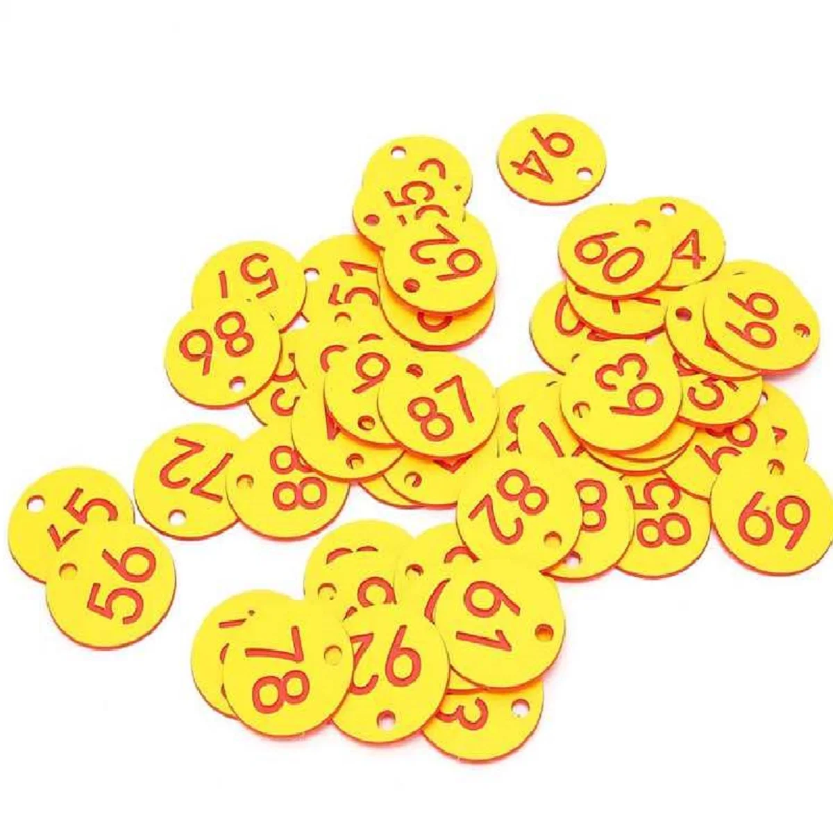 100Pcs Beehive Tags ABS Round Numbered Sign Labels with Hole Livestock ...