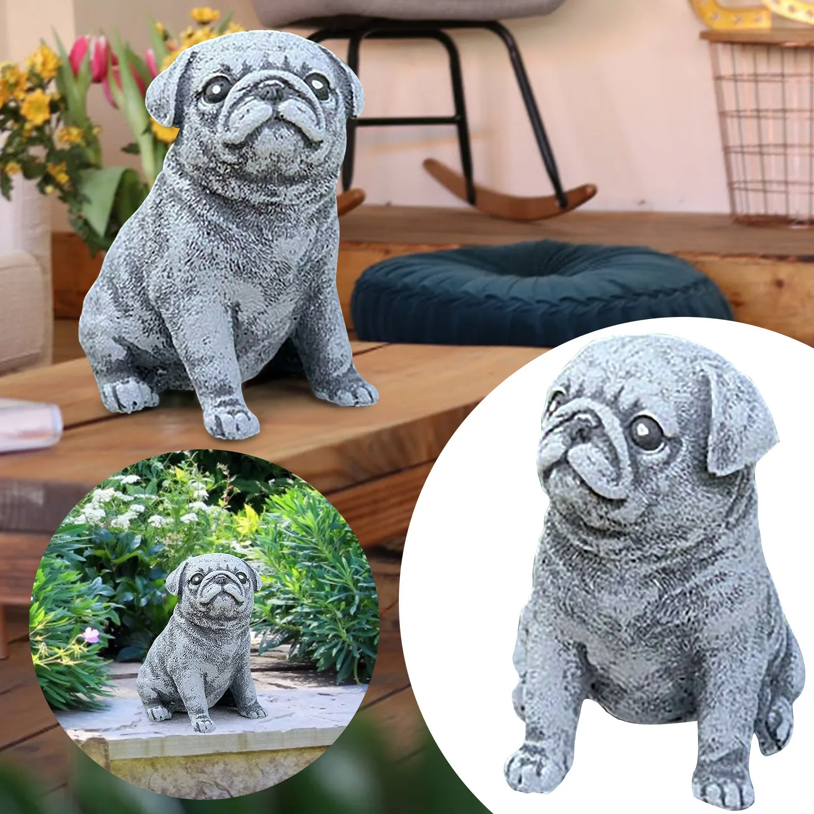 Halloween-Decoration-Statue-Garden-Decor-Pug-Statue-Garden-Decor-Pugs ...