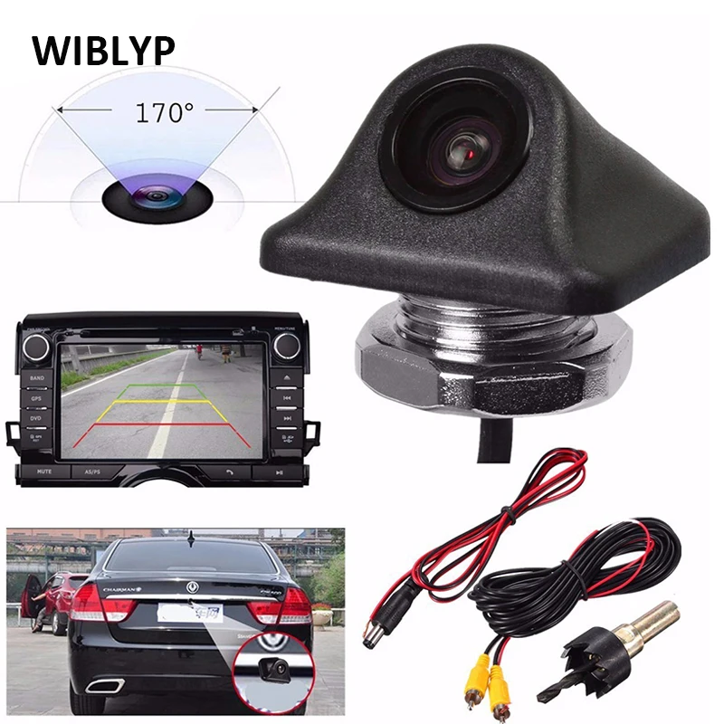 Reverse Camera HD 170 Degrees Wide Angle Night Vision CCD Car Parking ...