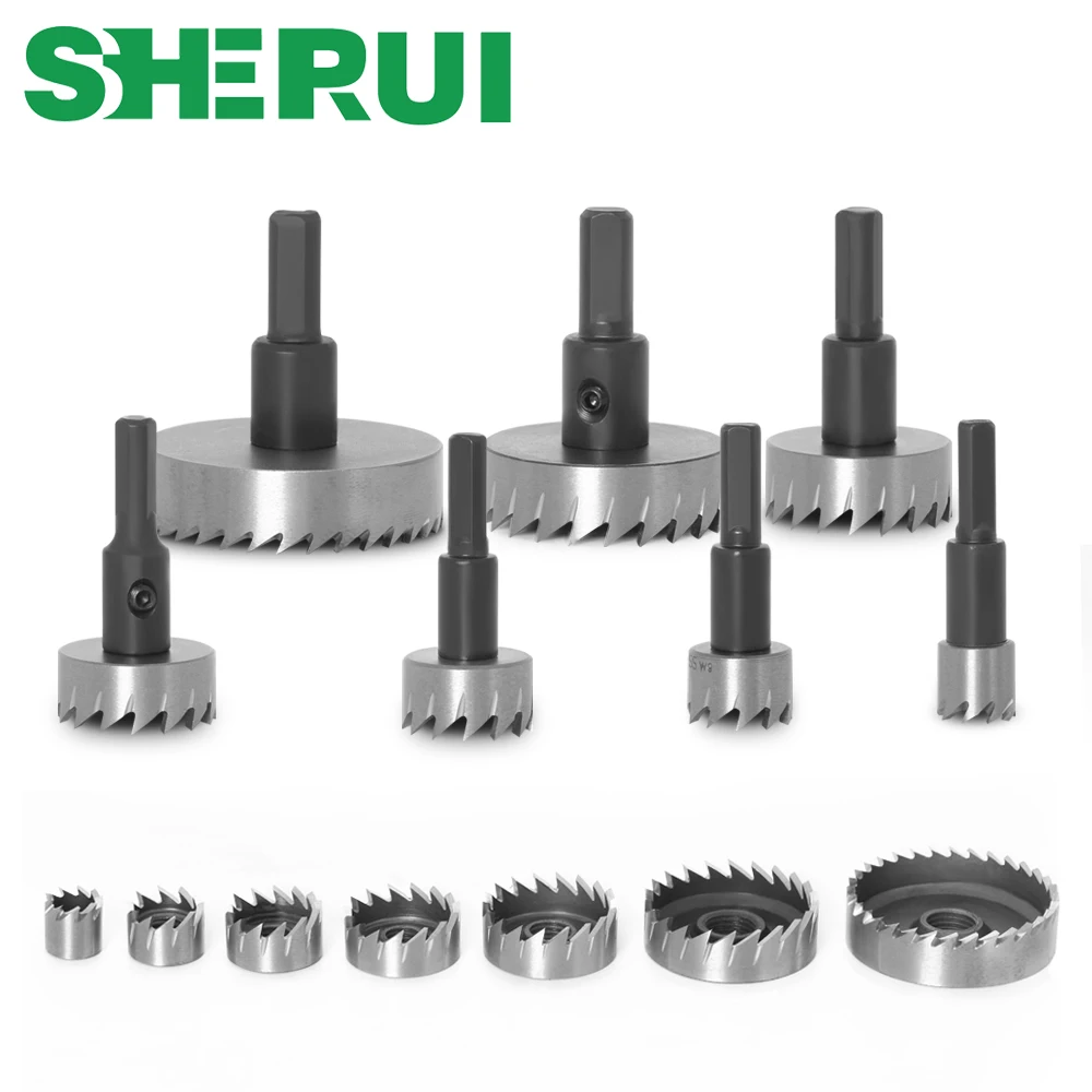 7sizes Hss Drill Bit High Speed Steel Carbide Tip Hole Saw Tooth Cutter ...