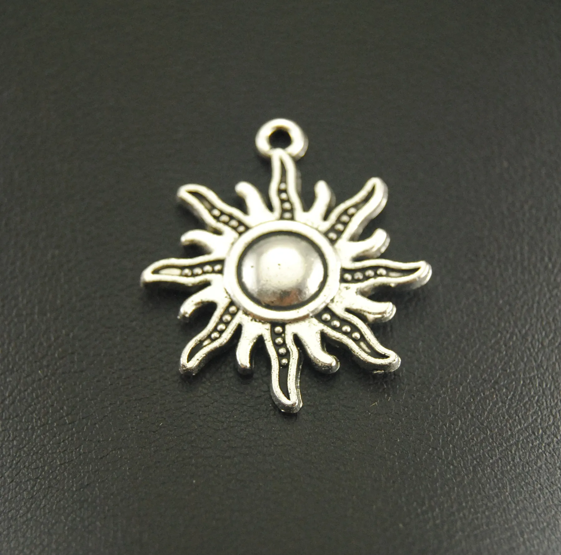 30-pcs-Silver-Color-Sun-Charm-Pendant-DIY-Metal-Bracelet-Necklace ...