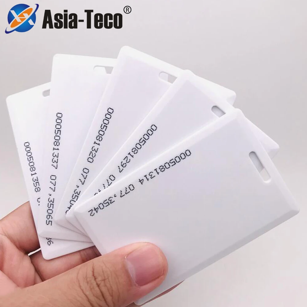 10PCS-1-8mm-EM4100-Tk4100-125khz-Access-Control-Card-Key-RFID-chip-id ...
