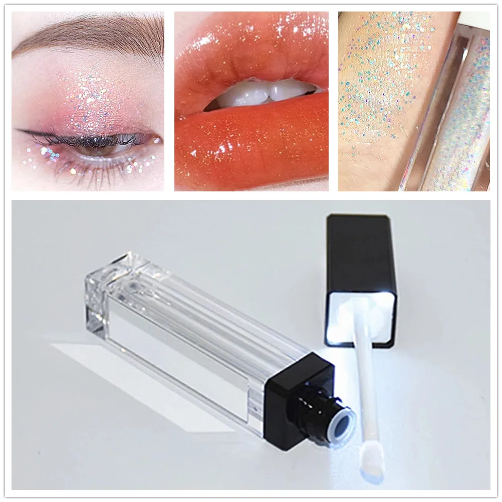 7ml Square Lip Gloss Tube Empty Refillable Plastic Lipstick Lip Balm ...