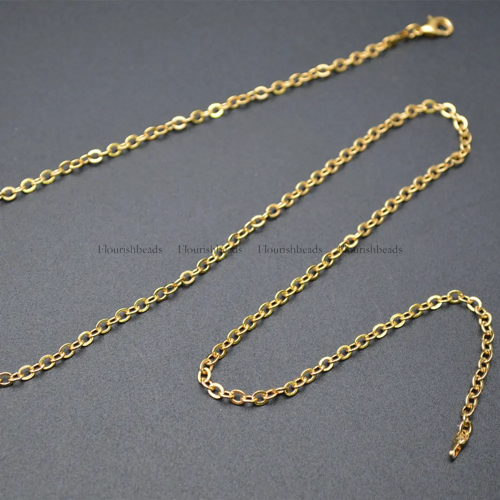 60cm Length Round Circle Long Necklace Chains Nickle Free Good Quality ...