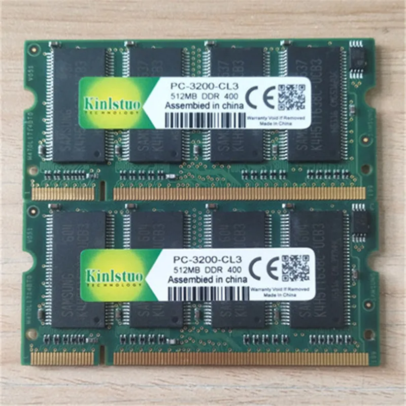 New DDR Laptop Memory Ram SO-DIMM DDR1 400/333 MHz PC3200/PC2700/PC2100 ...