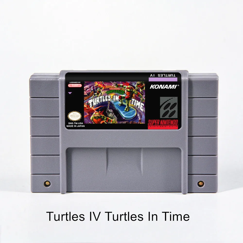 Turtles Iv Turtles In Time Game Cartridge For Snes 16 Bit Ntsc Video Game Console - Accessories ...