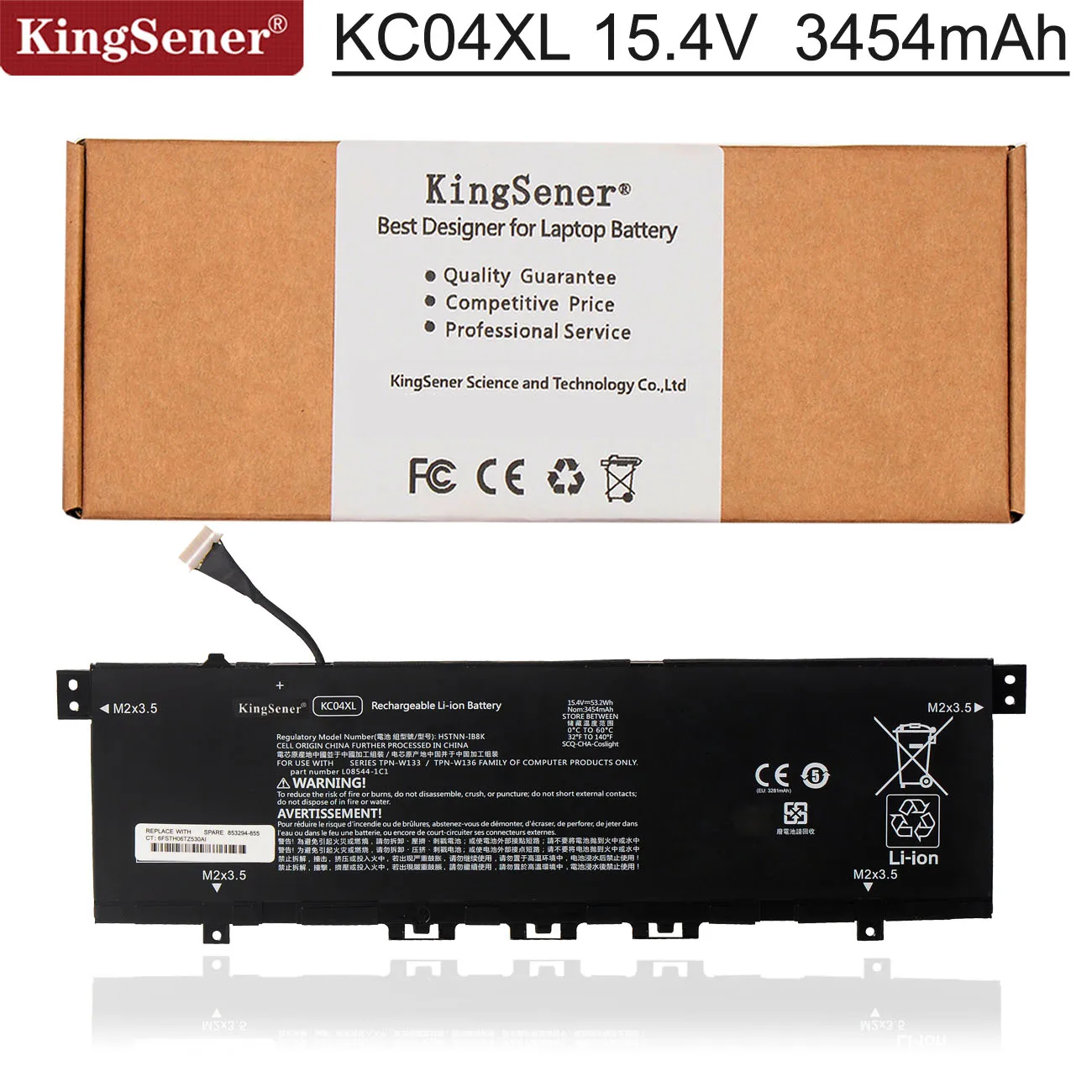 KingSener KC04XL KCO4XL HSTNN DB8P L08544 2B1 Battery For HP ENVY x360 ...