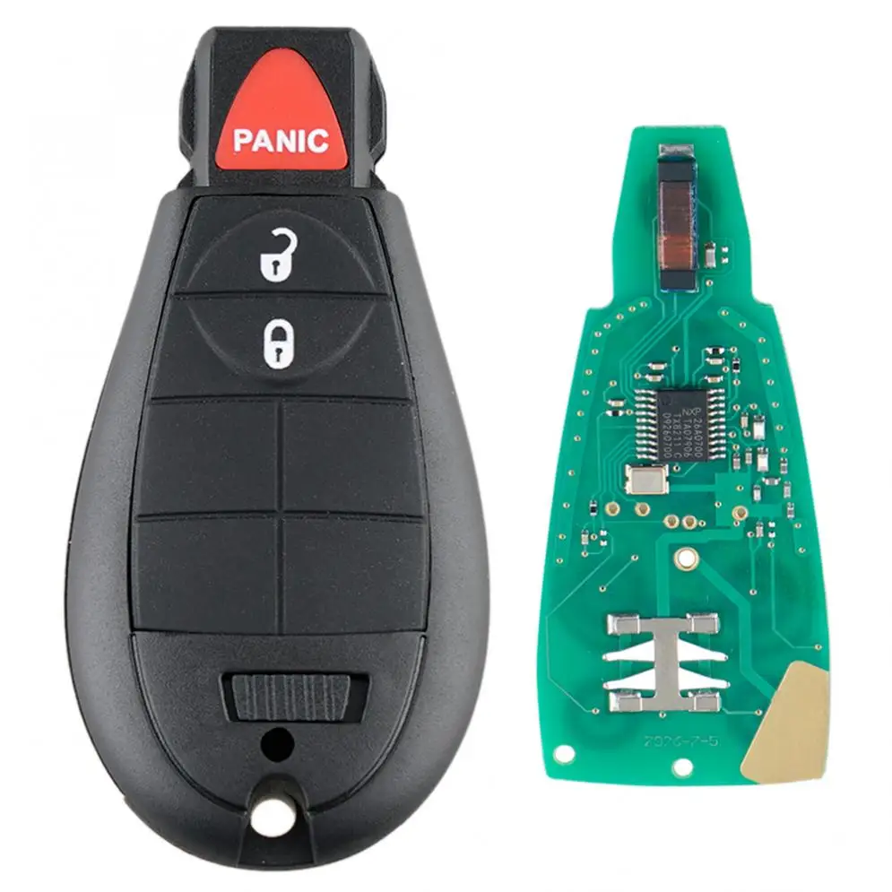 1pcs Black 433MHz 3 Buttons Remote Car Key Fob with Chip GQ4 53T fit ...