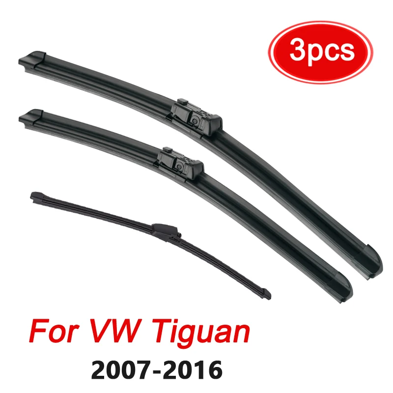 Windshield Windscreen Wiper Blades For VW Tiguan Front Rear Window 2016 ...