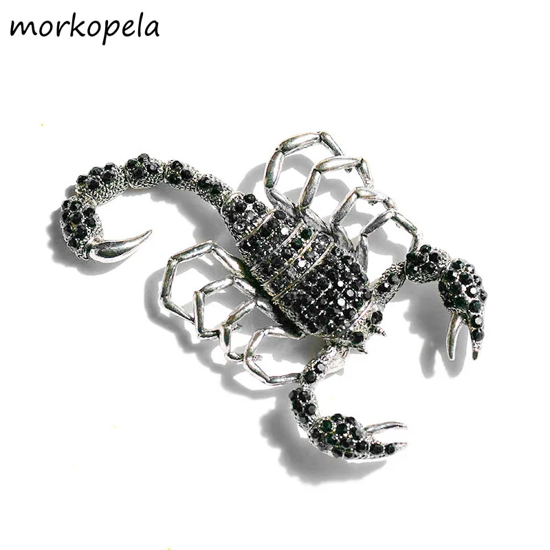 Scorpion Rhinestone Brooch Pin Vintage Women Crystal Scarf - AliExpress