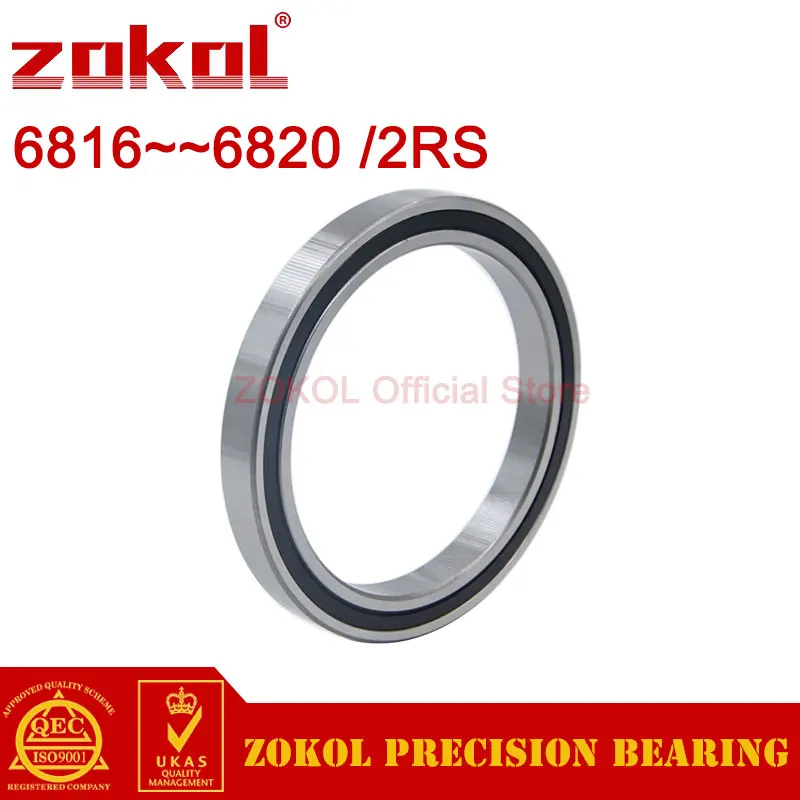 ZOKOL 6816 6817 6818 6819 6820 RS Thin Wall Deep Groove Ball Bearing