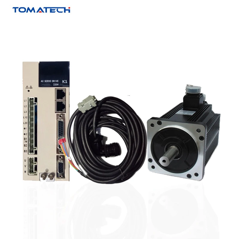 Servomotor y controlador con cable, kit de servomotor, 1,2kw, 2000rpm ...