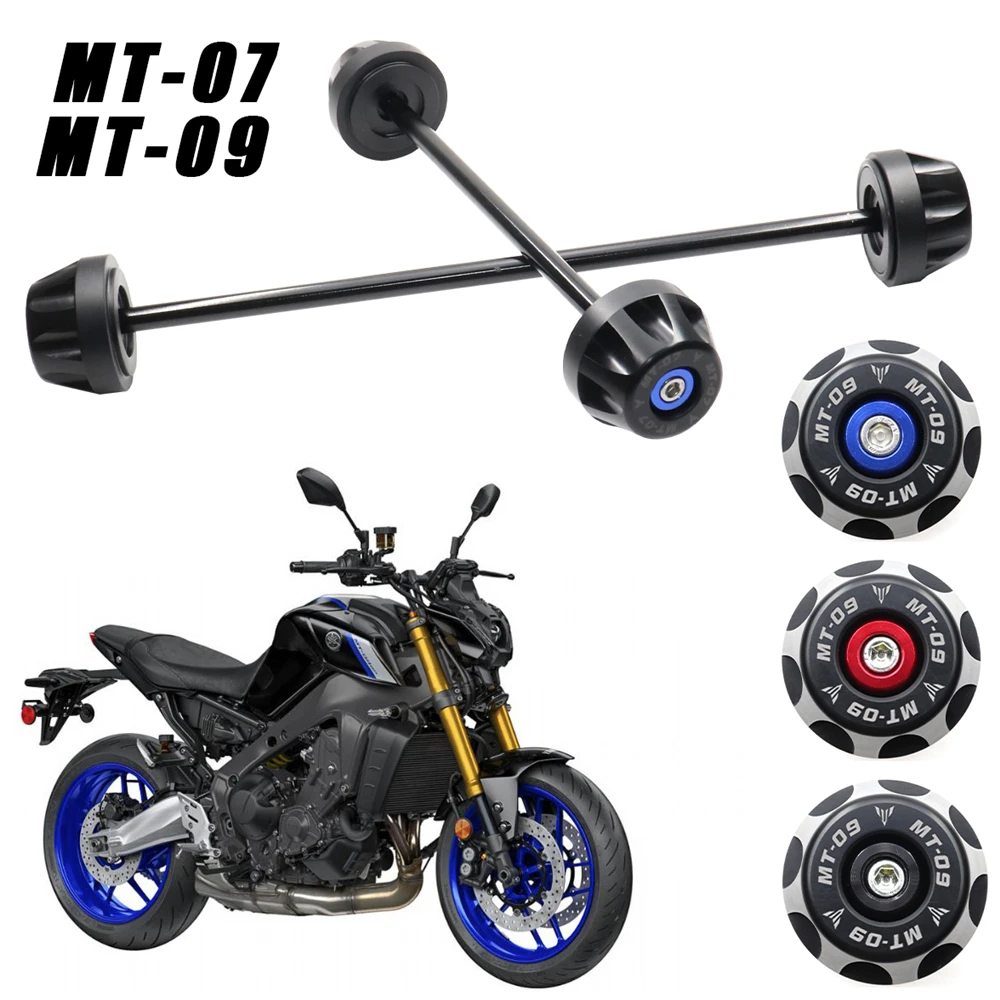 Rear-Front-Axle-Fork-Crash-Slider-For-YAMAHA-MT07-FZ07-MT09SP-2014-2022 ...