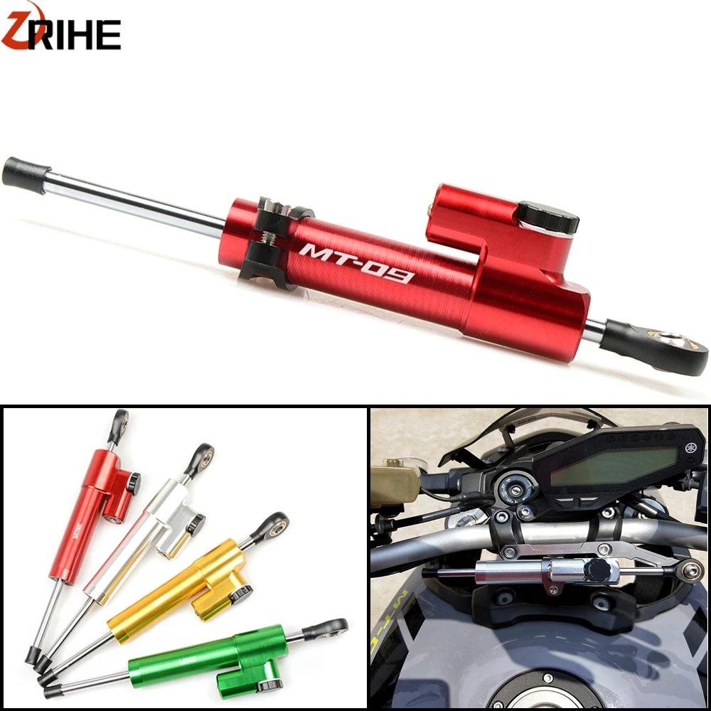Universal CNC Motorcycle Steering Stabilizer Damper Linear Reversed ...
