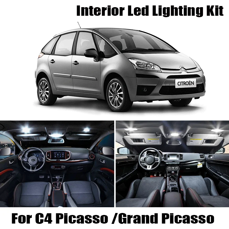 Perfect White Canbus LED Bulb Interior Dome Map Light Kit For Citroen ...