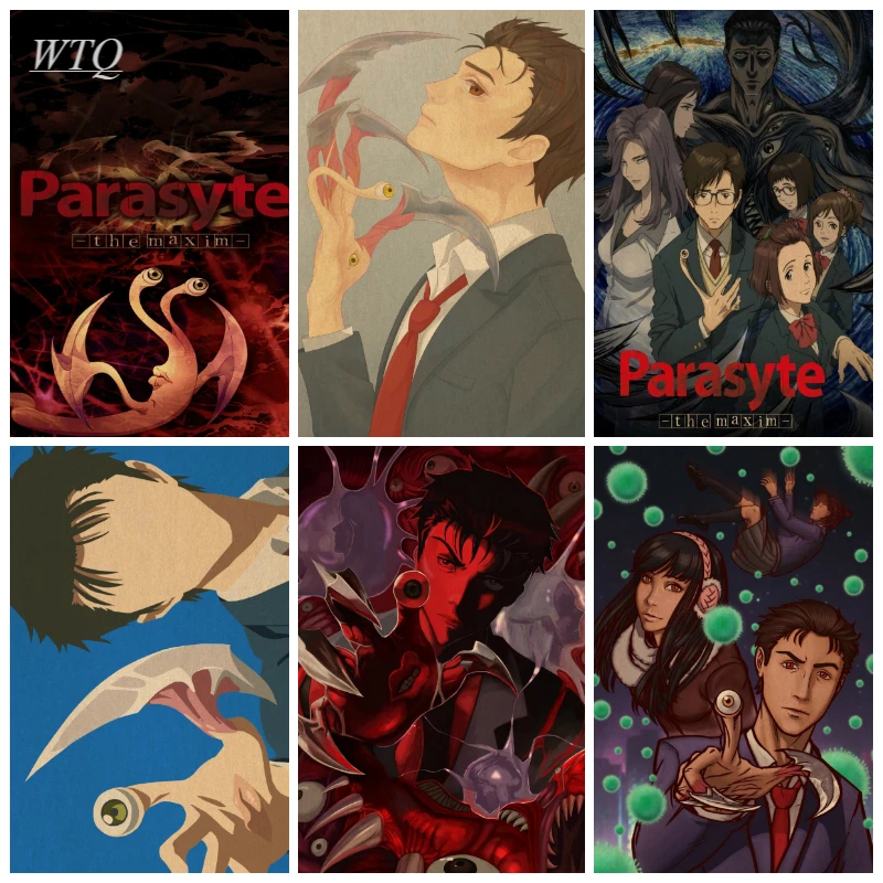 Anime Parasyte Retro Poster Anime Posters Wall Poster Canvas Painting ...