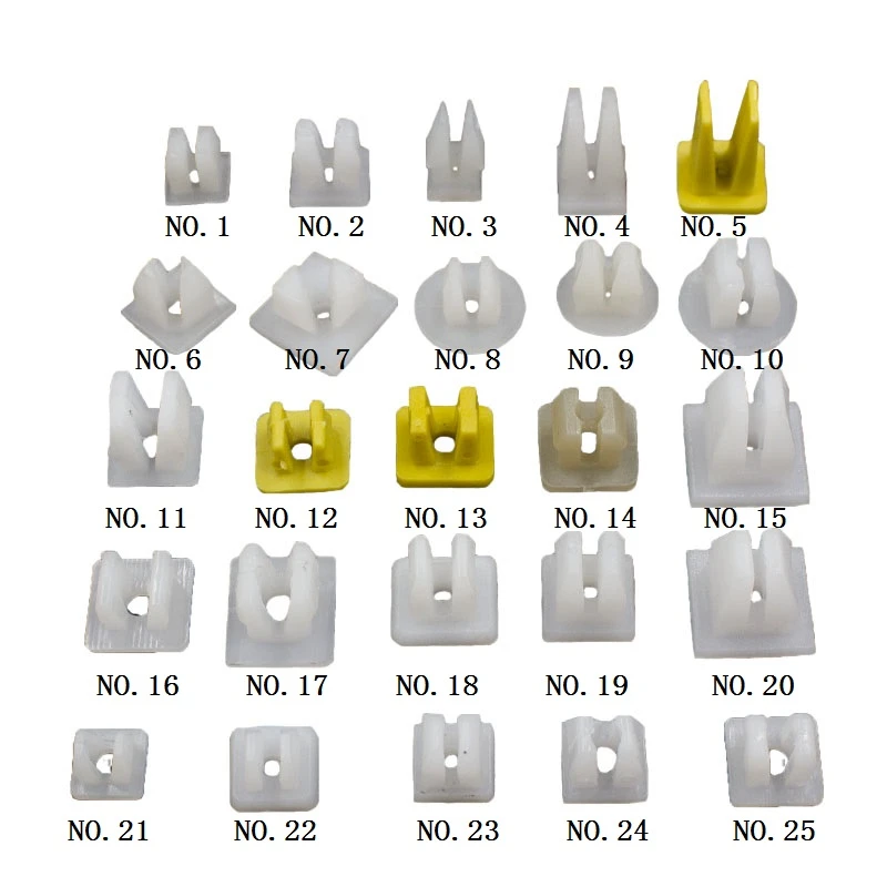 50 Pcs Mix Car Fixed Screw Square Round Head Nut Screw Fixed Grommet ...